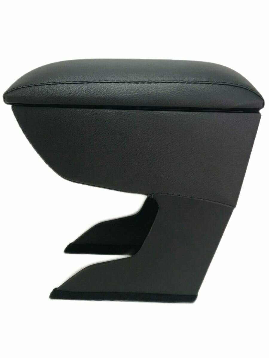 Подлокотник Renault logan (2004-2014) кожаный (черный, гладкая крышка) оригинал, для рено логан