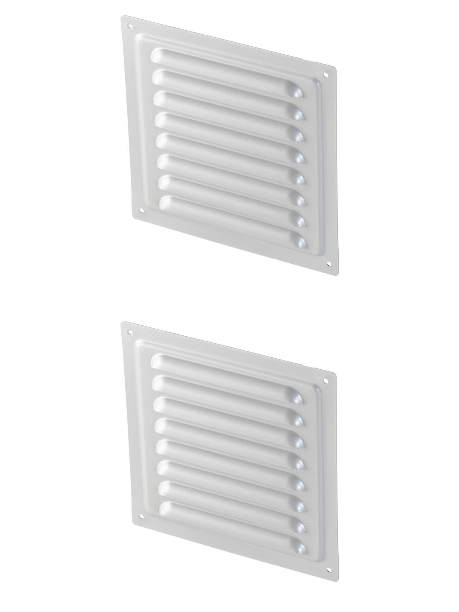 Решетка вентиляционная стальная 150х150 мм серая (2 шт.)