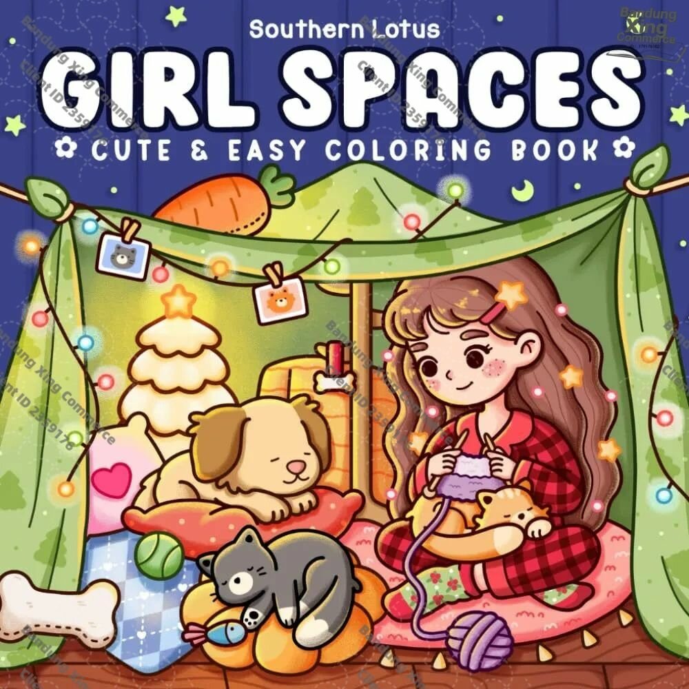 Раскраска антистресс для взрослых и подростков Coco Wyo -Girl's space 46