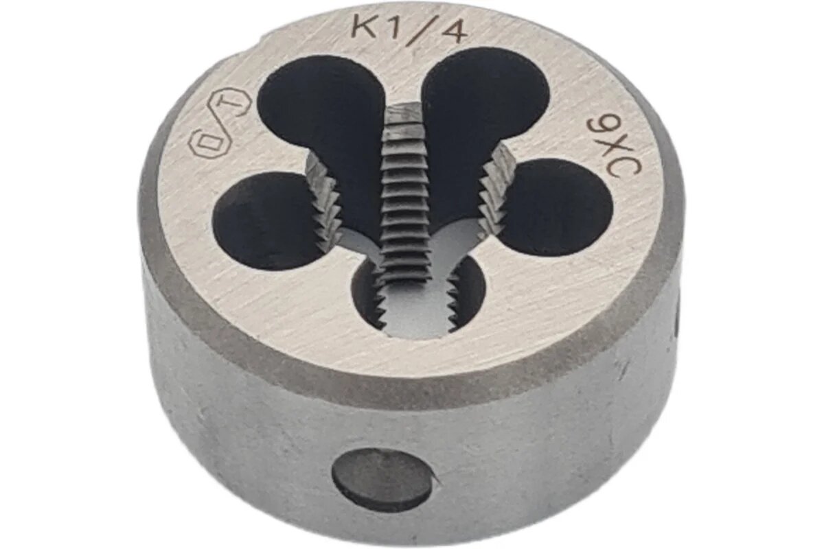 Плашка от K 1/4 (Ф38) из стали 9ХС 6g для прецизионной обработки отверстий, код 00-00000522