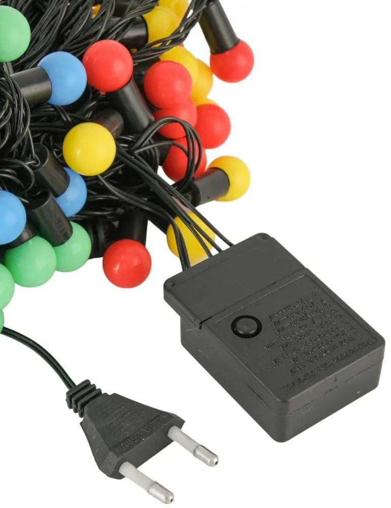 Электрогирлянда Шары 4 м, 50 LED, мультиколор, 8 режимов