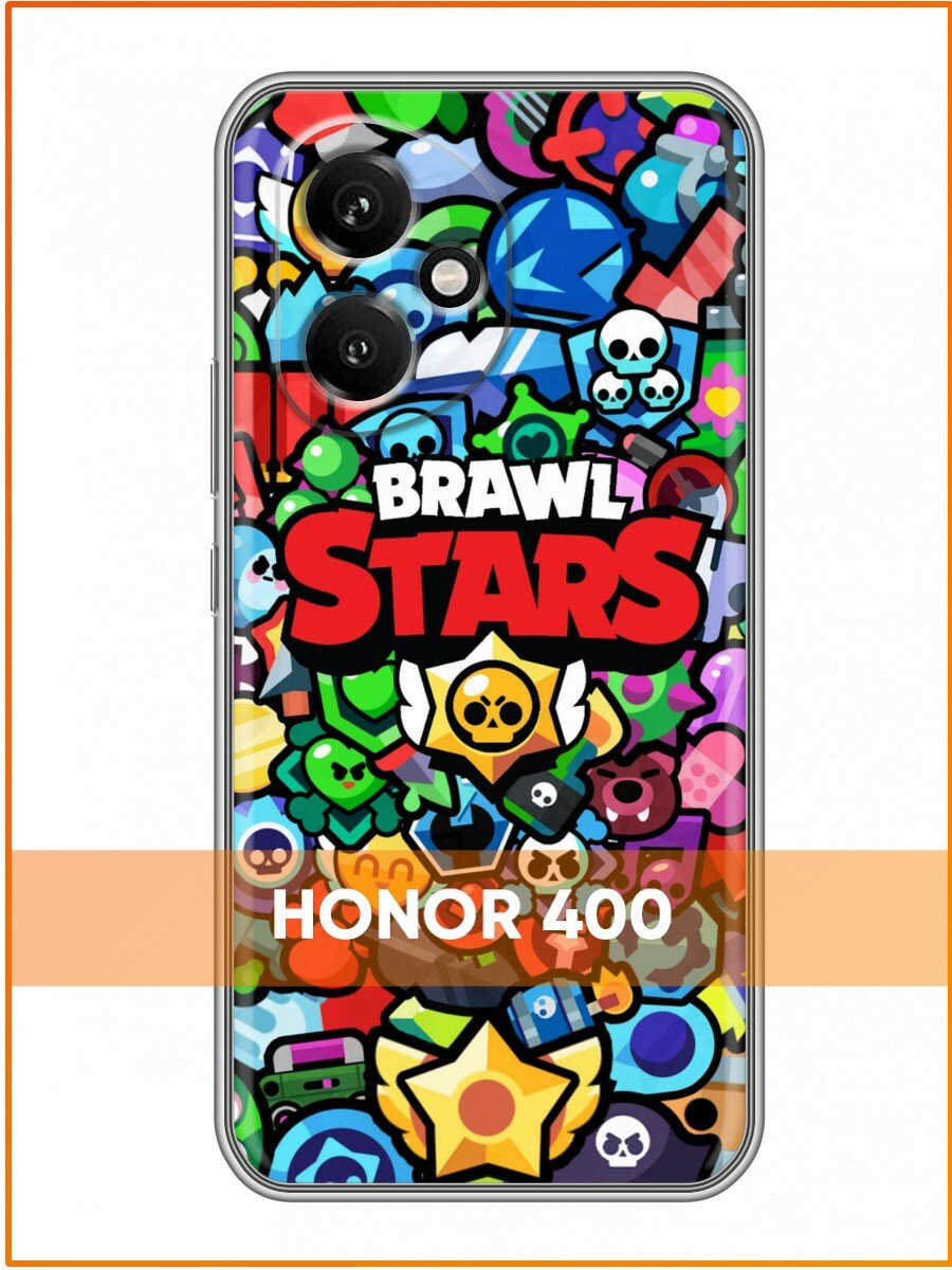 Чехол для Honor 400 с принтом для мальчиков Brawl Stars (хонор 400)