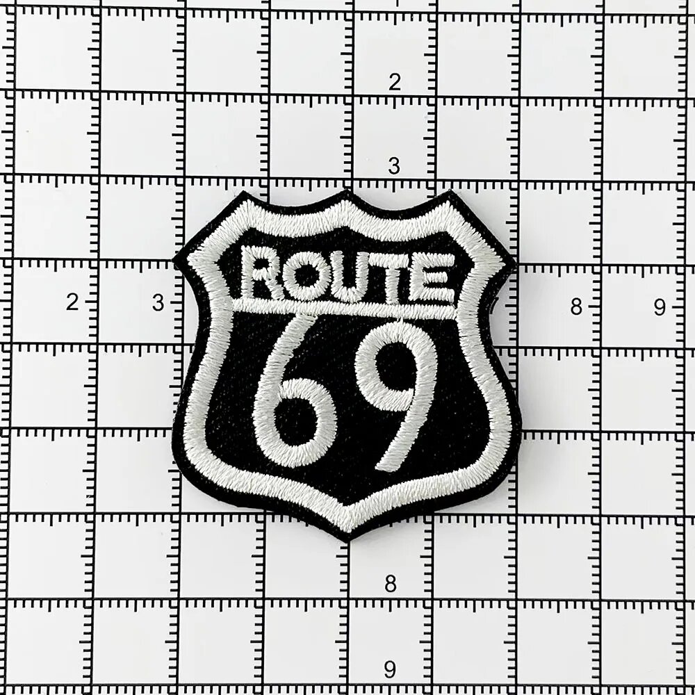 ROUTE 69 вышитые тканевые значки SinKon86