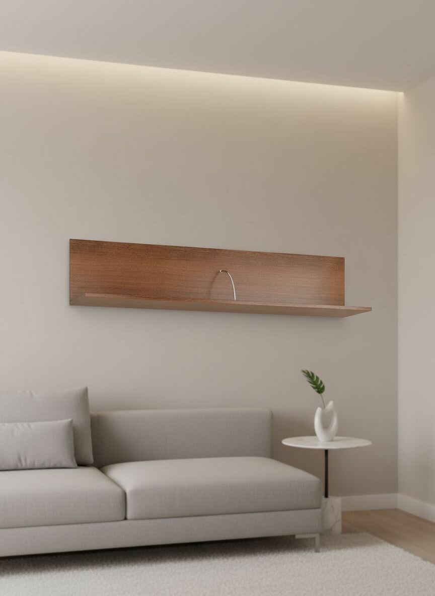 ARNIKA Полка навесная Ливорно ЛН-1, орех