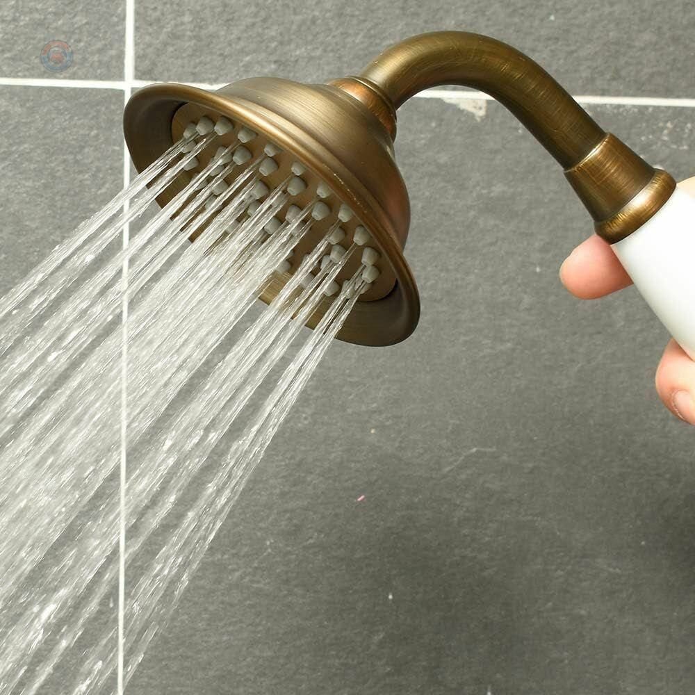 Душевой шланг 150 см ретро бронза, комплект лейка со шлангом для ванной, стильный душевой гарнитур GK-YUDIS, антикварный стиль, удобный и долговечный аксессуар