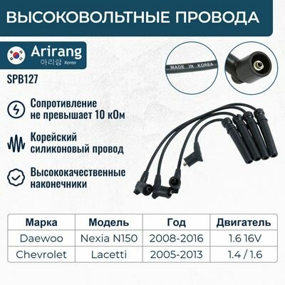 Провода высоковольтные, ARIRANG SPB127