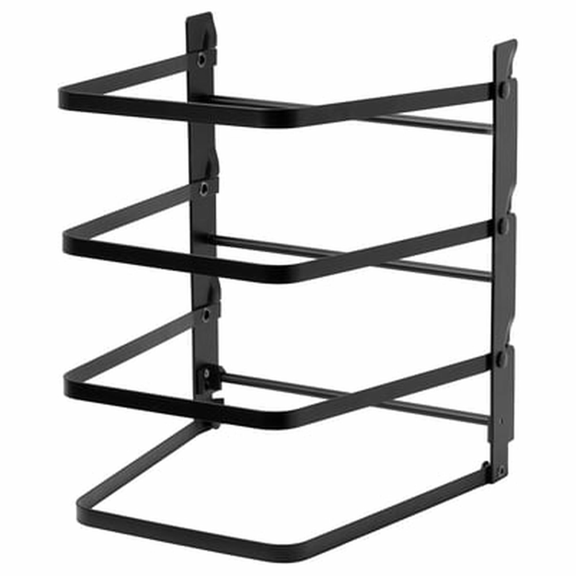 Подставка для противня IKEA SVARTABBORRE, складная, черная, 27x26x33 см, 705.994.82