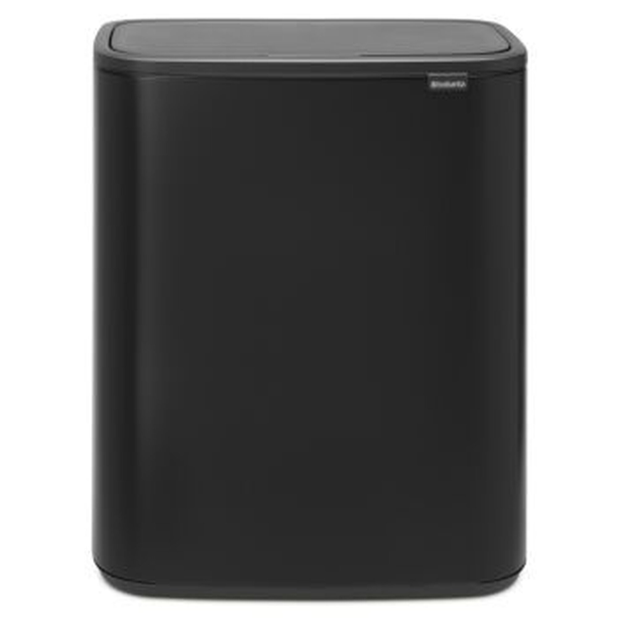 Мусорное ведро Brabantia Bo Touch Bin - 60 л - 1 отделение, 55 x 31 x 66 см, цвет матово-черный, 223020
