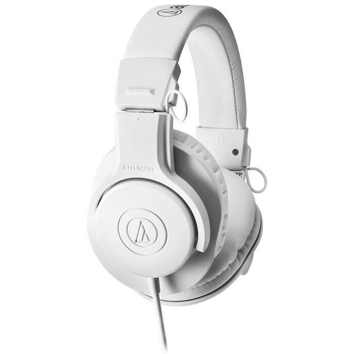 Наушники AUDIO-TECHNICA ATH-M20XWH полноразмерные 3.5/6.3 - 3м белые