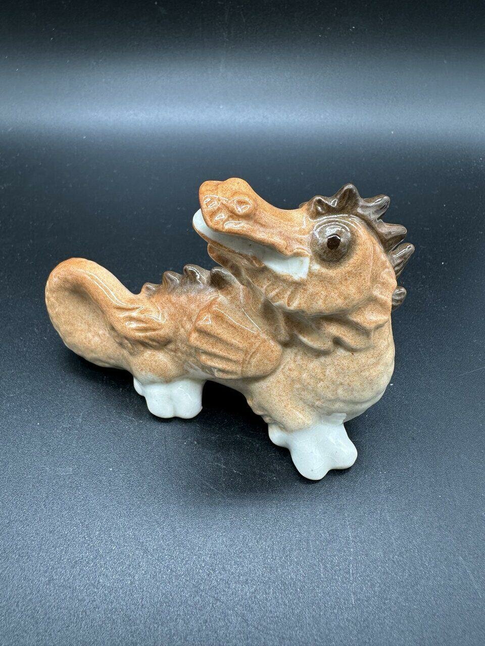 Статуэтка Дракон Лфз Фарфор ссср 70 годы Винтажная Шикарная