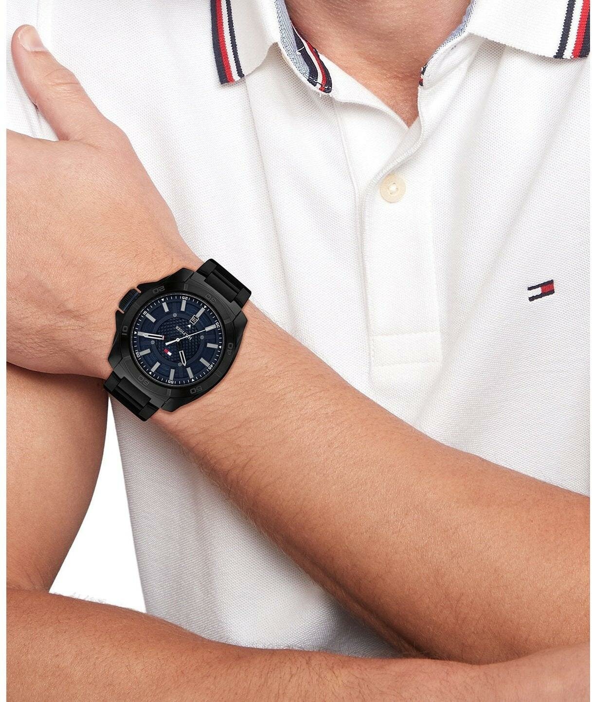 Наручные часы TOMMY HILFIGER, черный — фото 1