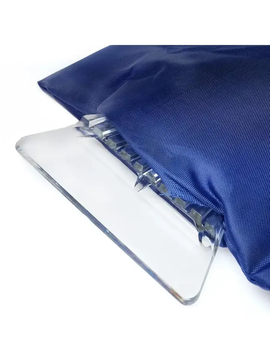 Скребок-варежка TORSO, ширина скребка 11 см, синий