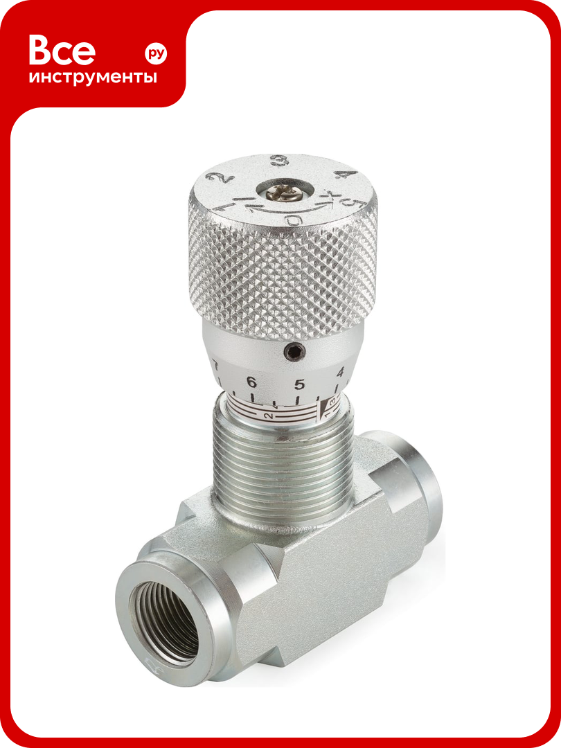 Гидравлический дроссель TITAN LOCK двунаправленный, 1/2", BP/BP, сталь TL2WHT1/2FF, Материал - углеродистая сталь