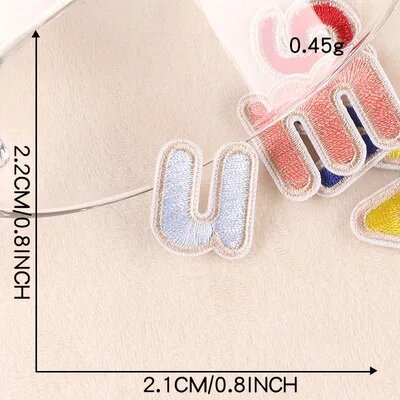 Вышитые буквы для рукоделия Story Белый, U