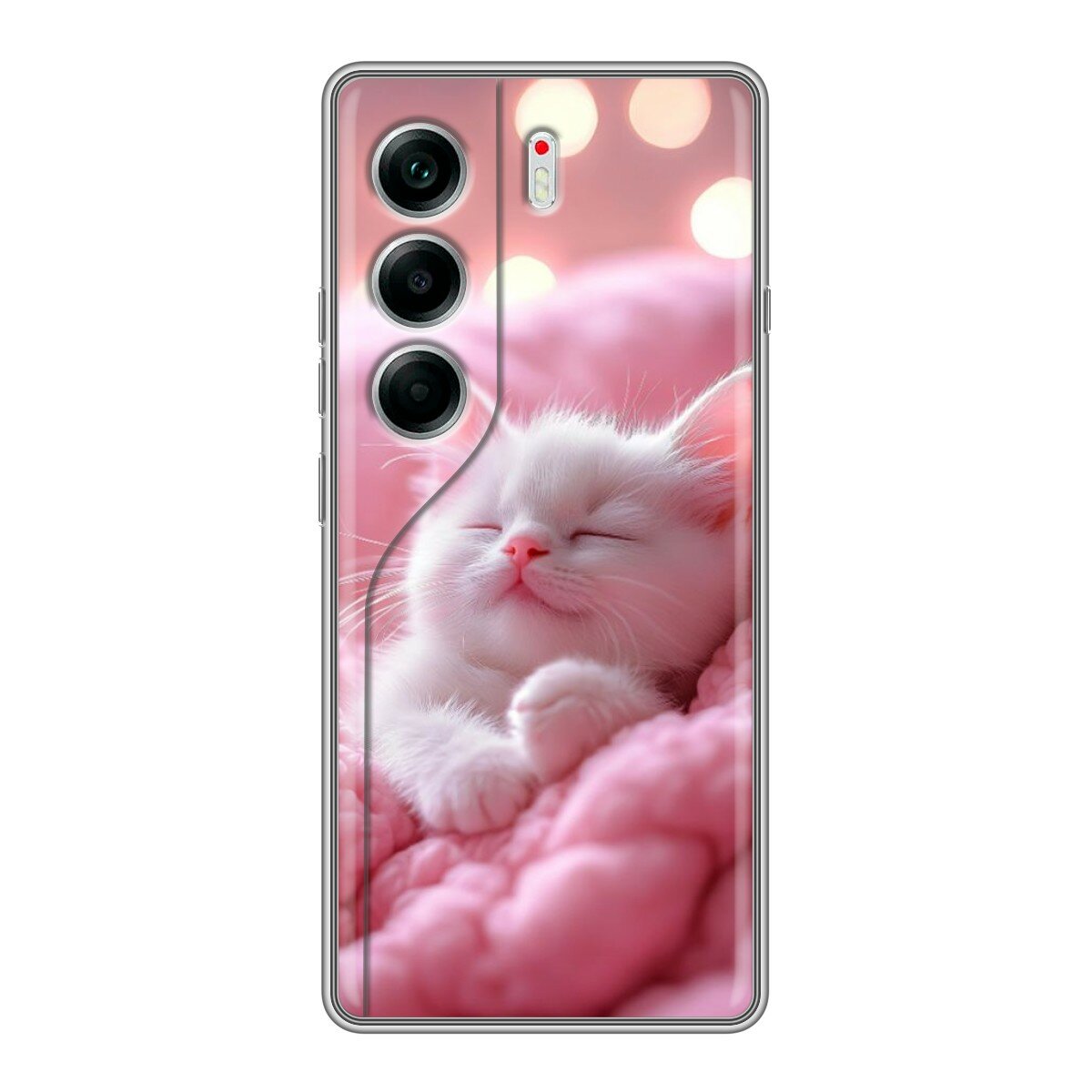 Чехол для Tecno Camon 40 с принтом котенок для девочек (Техно Камон 40) — фото 1