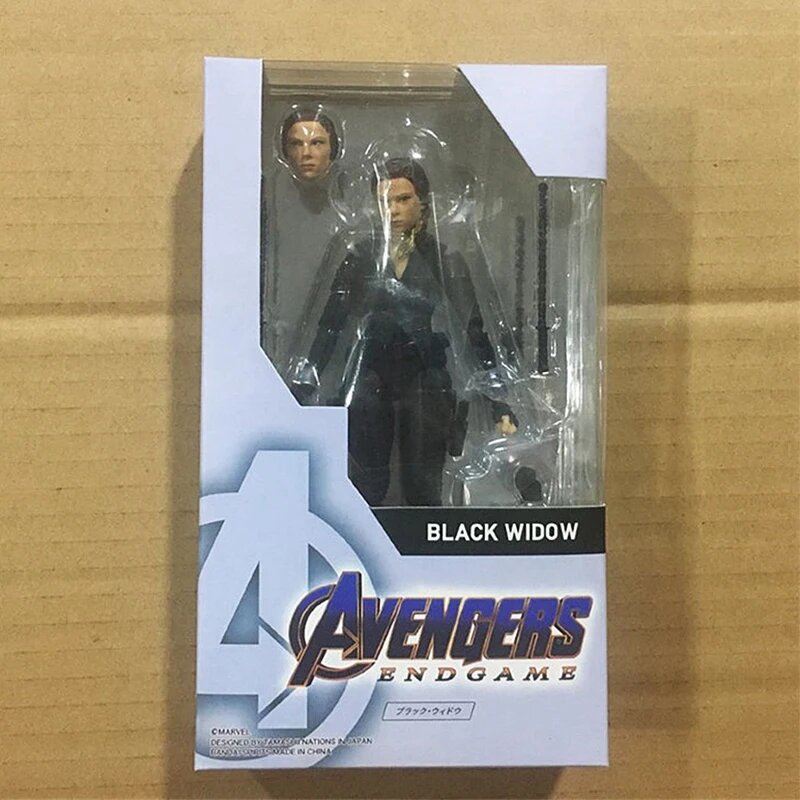 Shf Черная Вдова Фигурка Мстители Конец игры Наташа Романоффи Фигурки 15 см ПВХ Коллекционная модель Бесконечной войны игрушки для подарков, Темно-синий, Унисекс