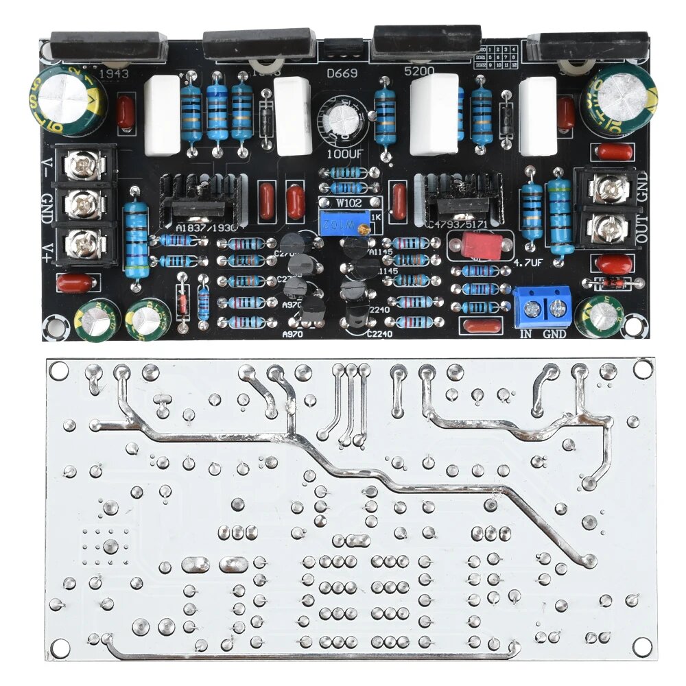 Двухканальный ламповый усилитель мощности Ziqqucu 200 Вт