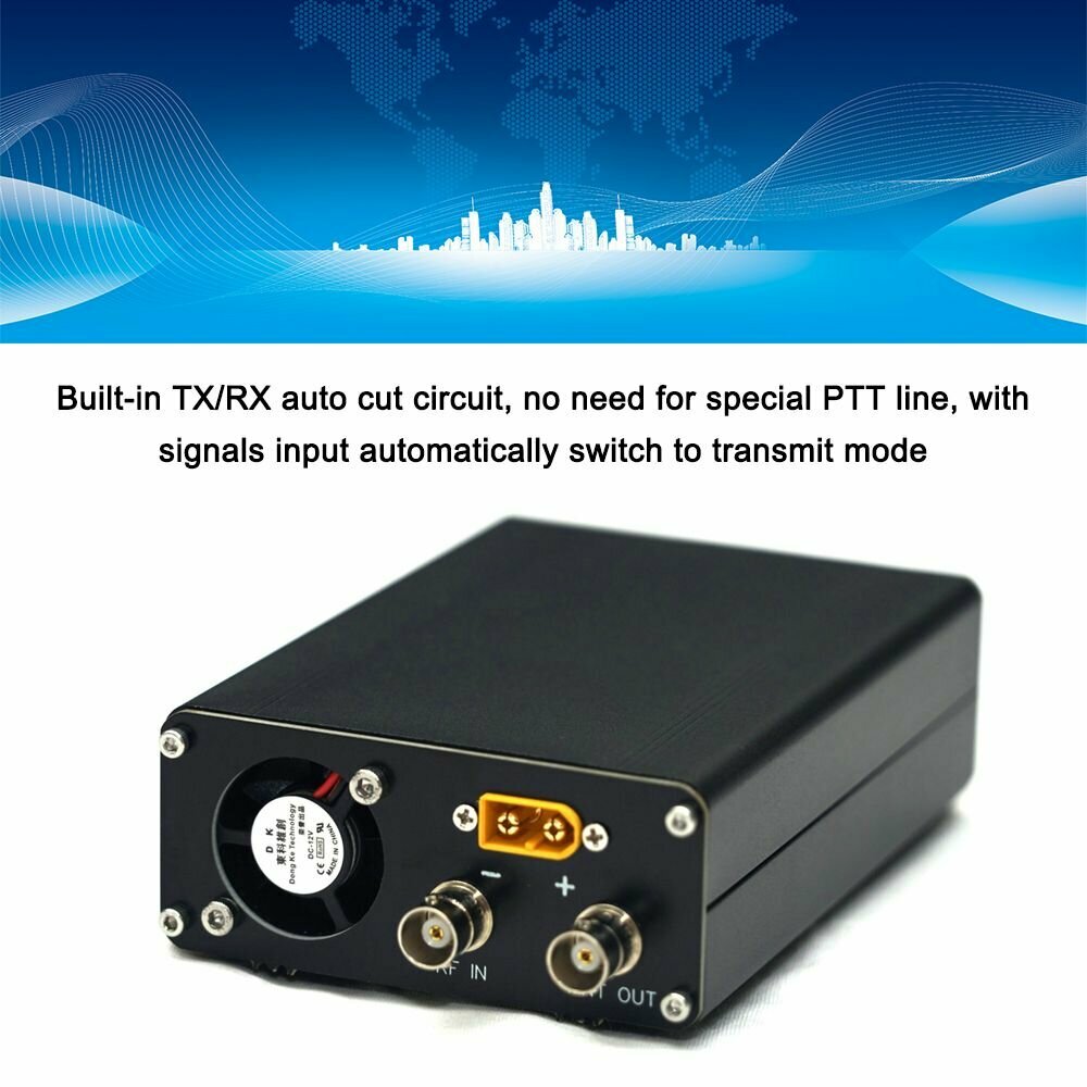 Портативный усилитель мощности 50W для радиостанций USDX FT-817 и аналогичных устройств, диапазон 3 24MHz, мощность передатчика 1 5W