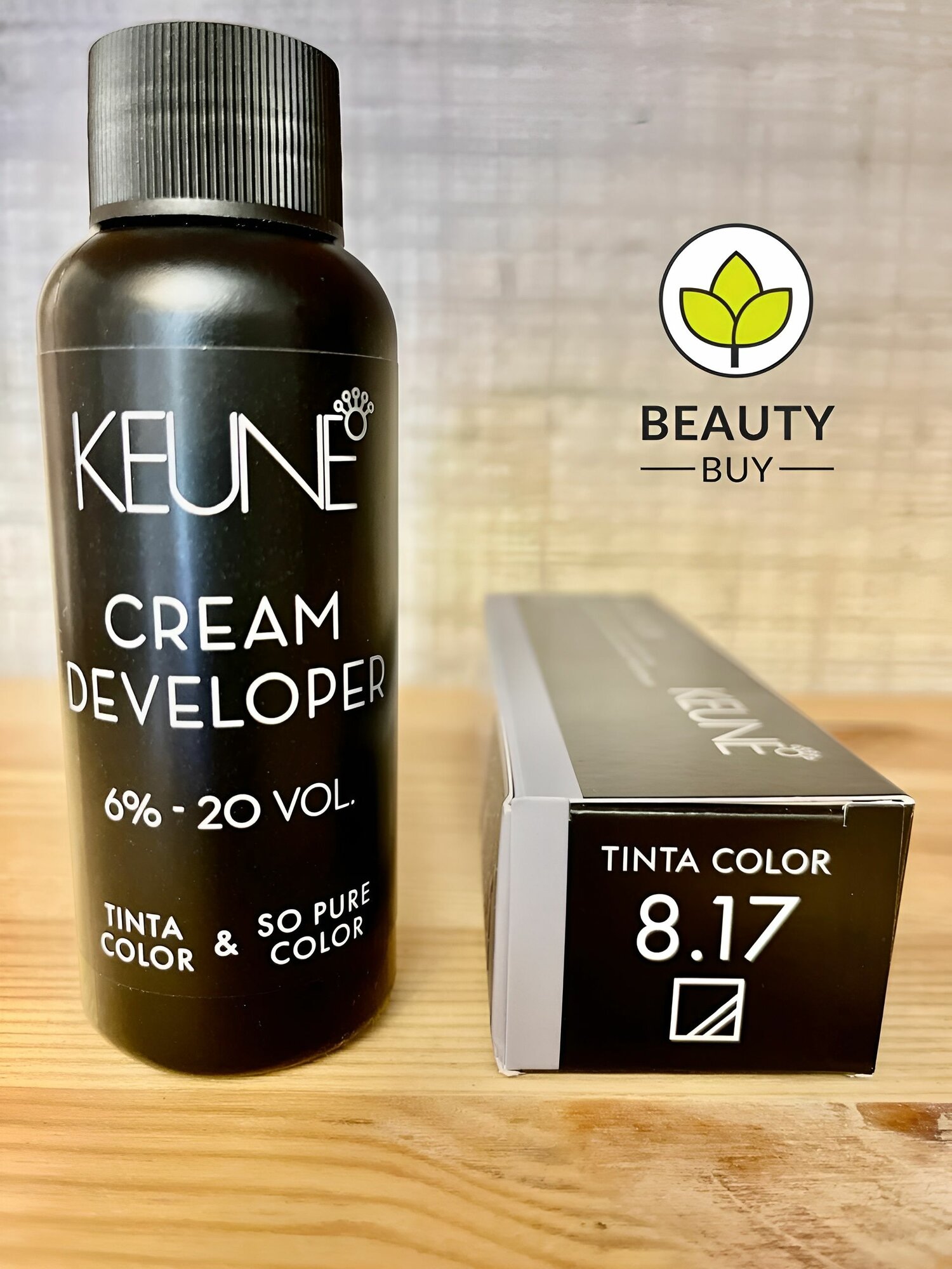 Keune Tinta Color #8.17 + 6% Краска для волос стойкая Светлый блондин Пепельно-фиолетовый + 6% проявитель, по 60 мл