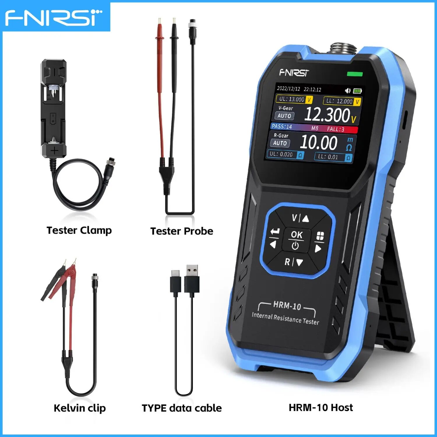 FNIRSI HRM-10 Комплект для измерения сопротивления изоляции