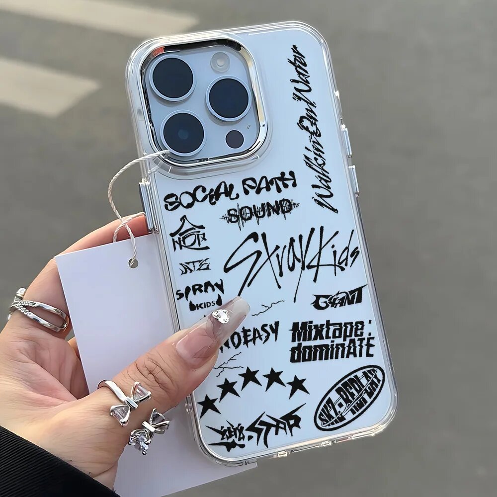 Чехол для телефона Kpop S-Stray K-Kids для iPhone 17 16e 16 15 14 13 12 11 mini Pro Max X XR XSMAX 8 7 Air Plus, прозрачный мягкий чехол