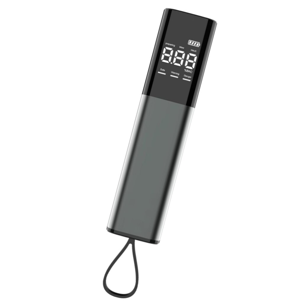 Портативный анализатор-детектор алкоголя в выдыхаемом воздухе с жидкокристаллическим экраном индикации