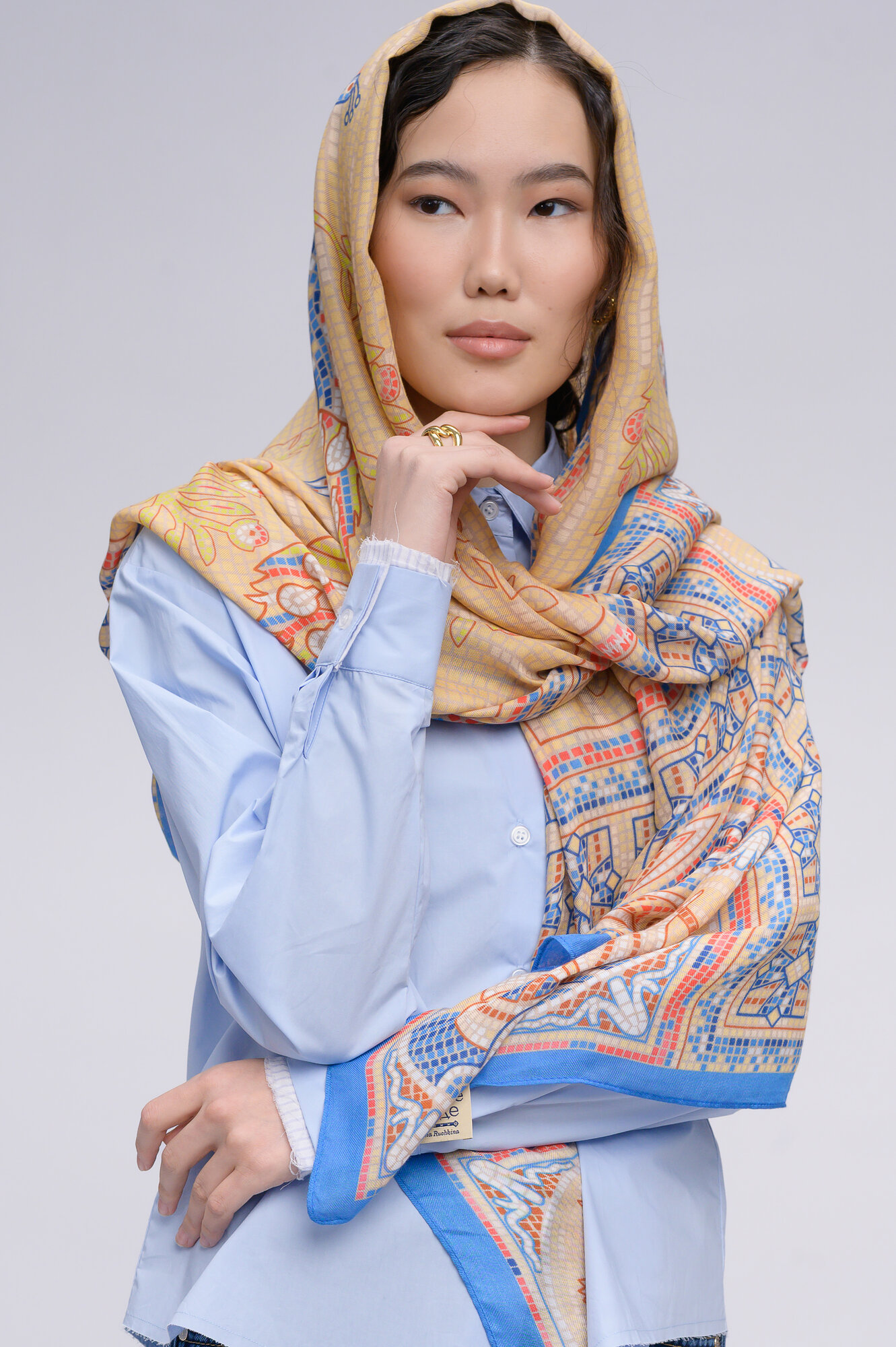 Шарф Мозаика Херсонеса для мужчин и женщин