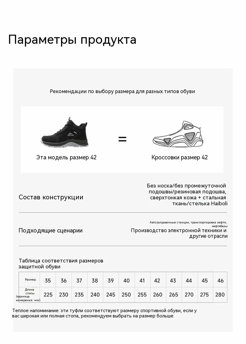 Мужская рабочая обувь, нескользящая, износостойкая, Антистатический