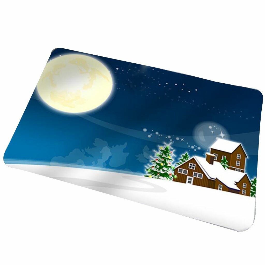 Новый рождественский нескользящий ковер для кухни и ванной комнаты-7 тихих деревенских ковров