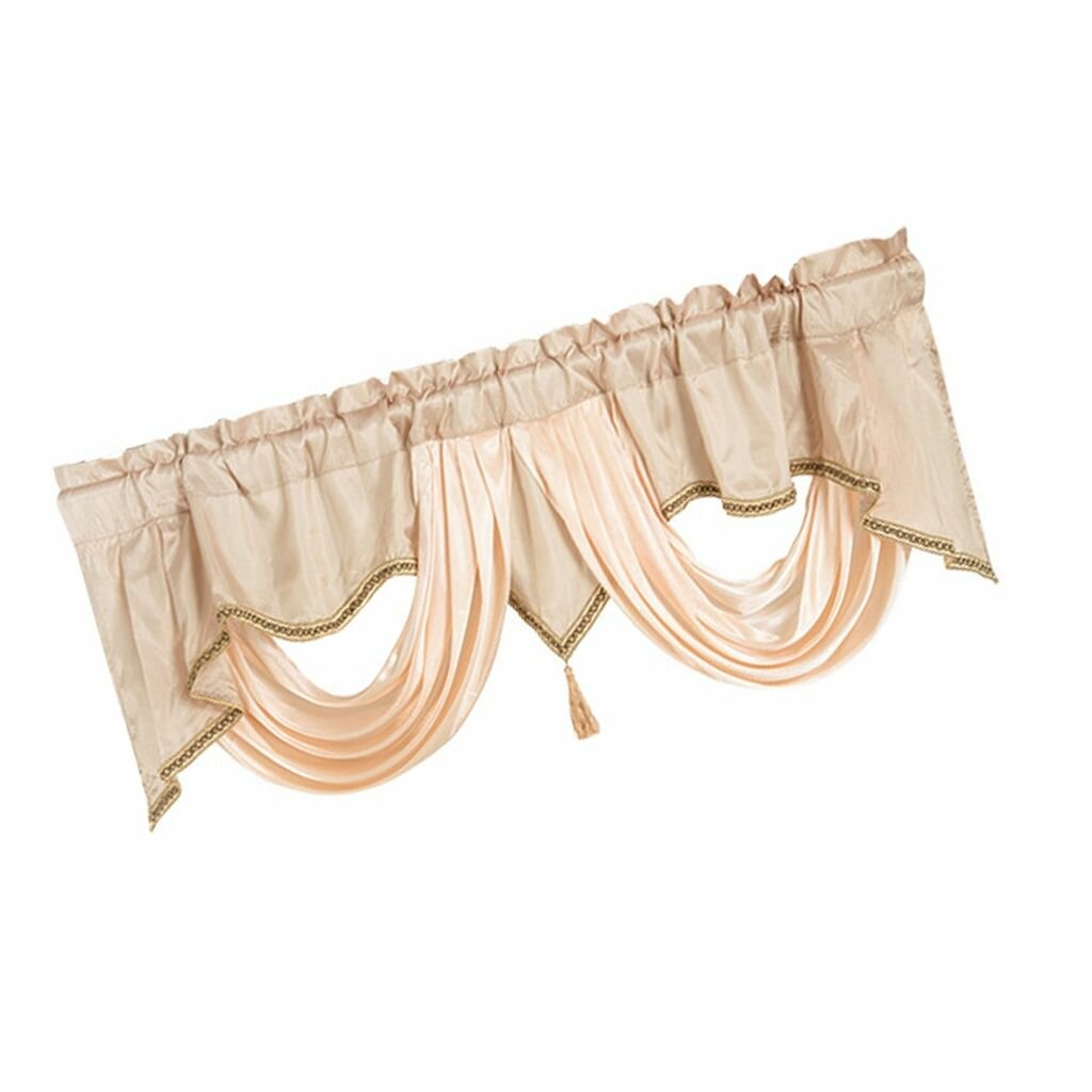 (1 шт.) Волнистая занавеска, занавеска с ламбрекеном - м