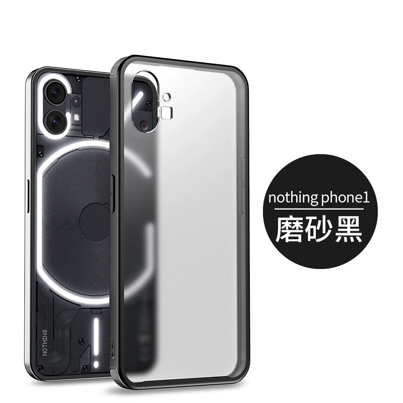 Чехол для Nothing Phone 1 из силикона, матовый черный, с защитой от царапин на объектив и анти-отпечатками