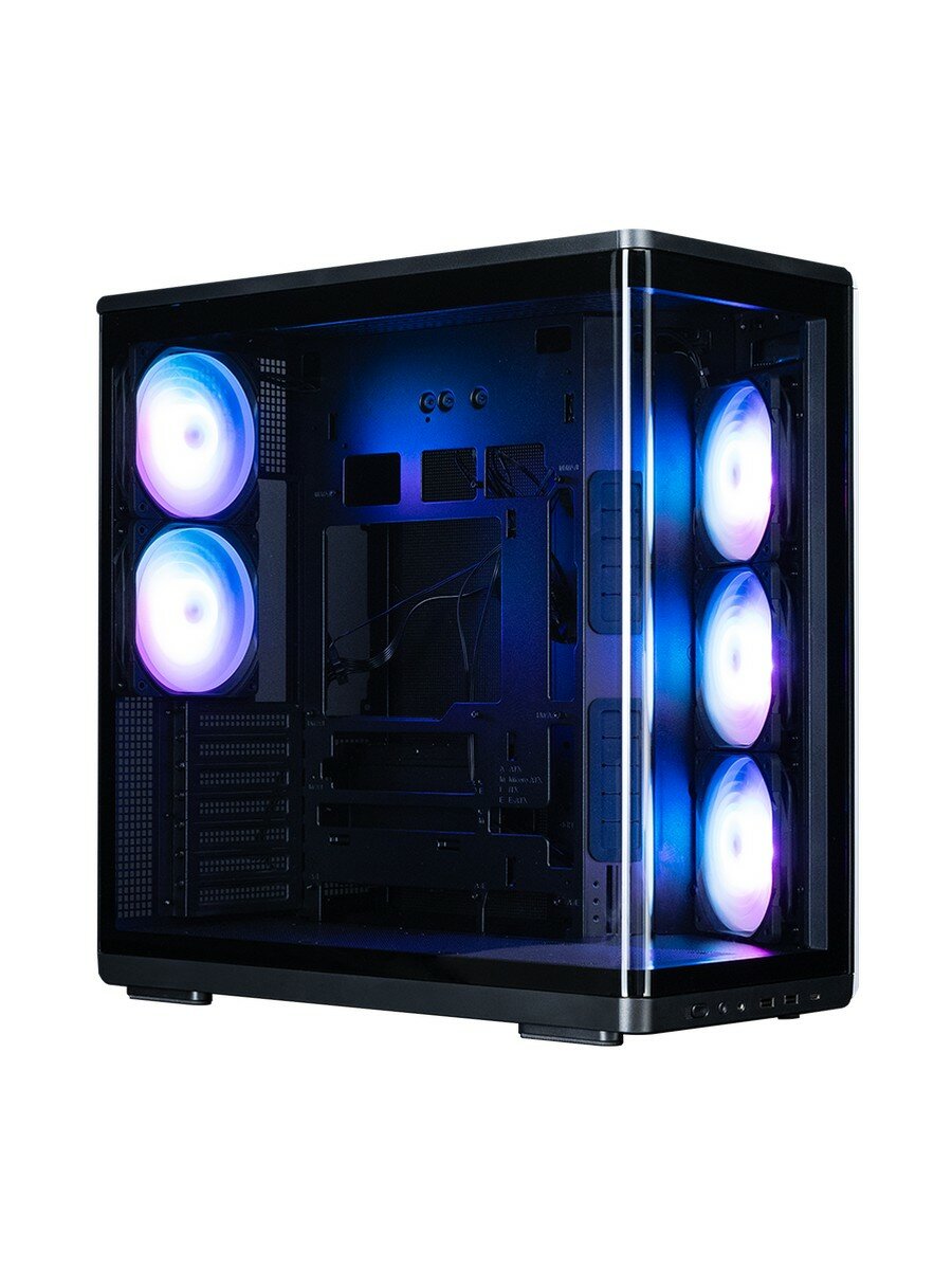Корпус ZALMAN MidTower P60 black (ATX, без БП, 2xUSB 3.0+USB3.1, 5x120mm ARGB ) (Zalman P60 Black)