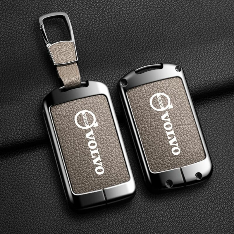 Чехол для автомобильного ключа из цинковый сплав и козья кожа для Вольво Volvo XC60 XC40 XC90 S90 V60 S60 V90, ZH