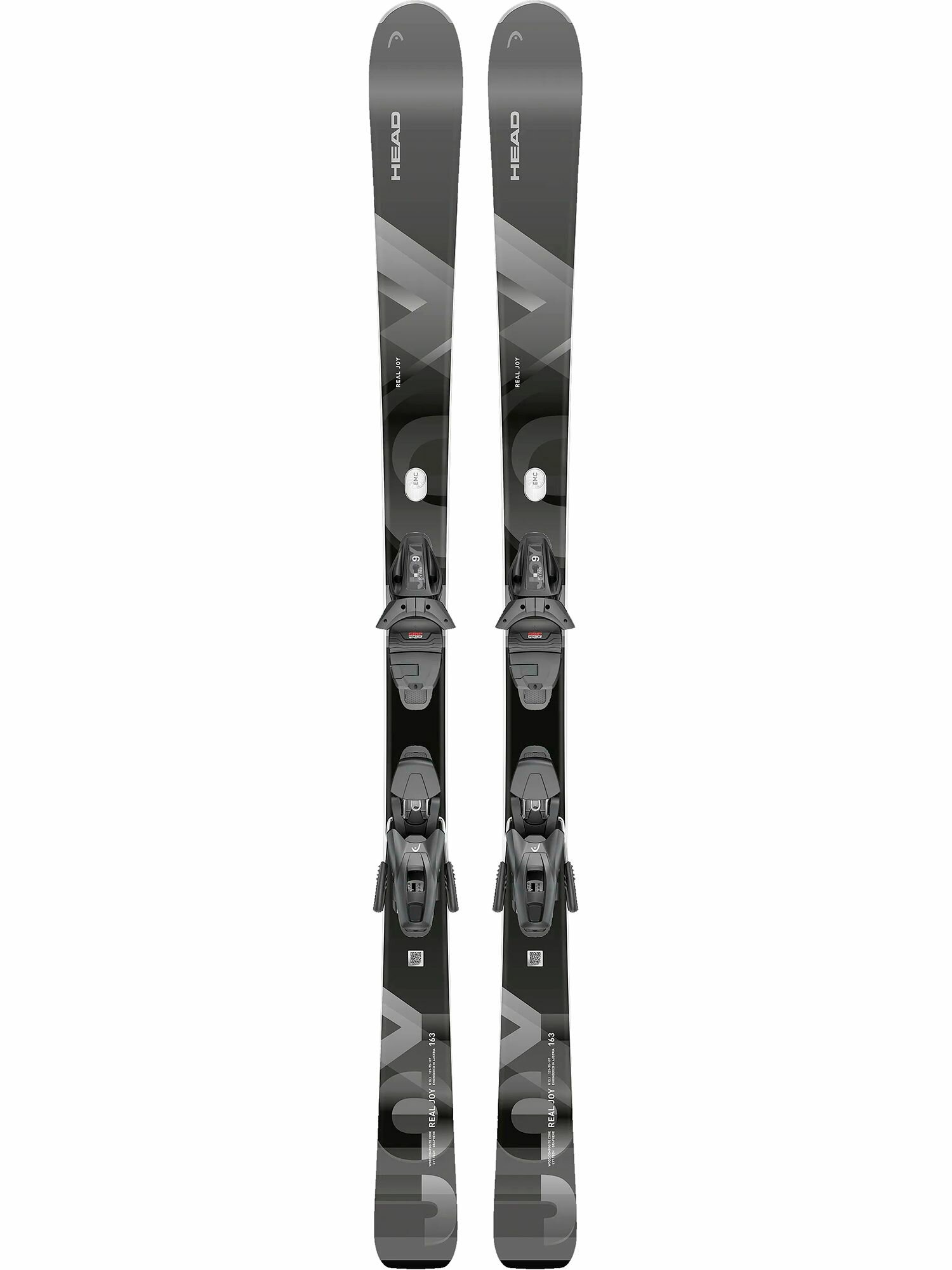 Горные лыжи взрослые женские HEAD e.Real Joy + JOY 9 GW SLR BR 78, с креплениями 143 см