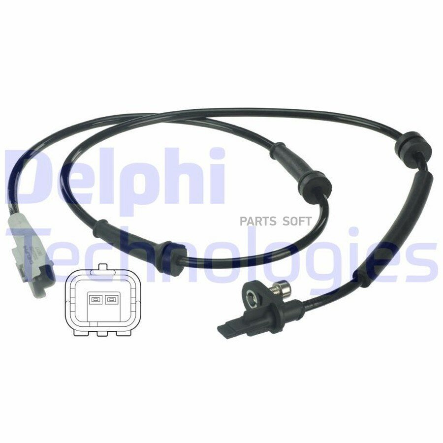 DELPHI SS20402 Датчик ABS CITROEN Berlingo, Berlingo MultiSpace, C4 Grand Picasso, C4 Picasso, 5008, Grand Raid, Partner