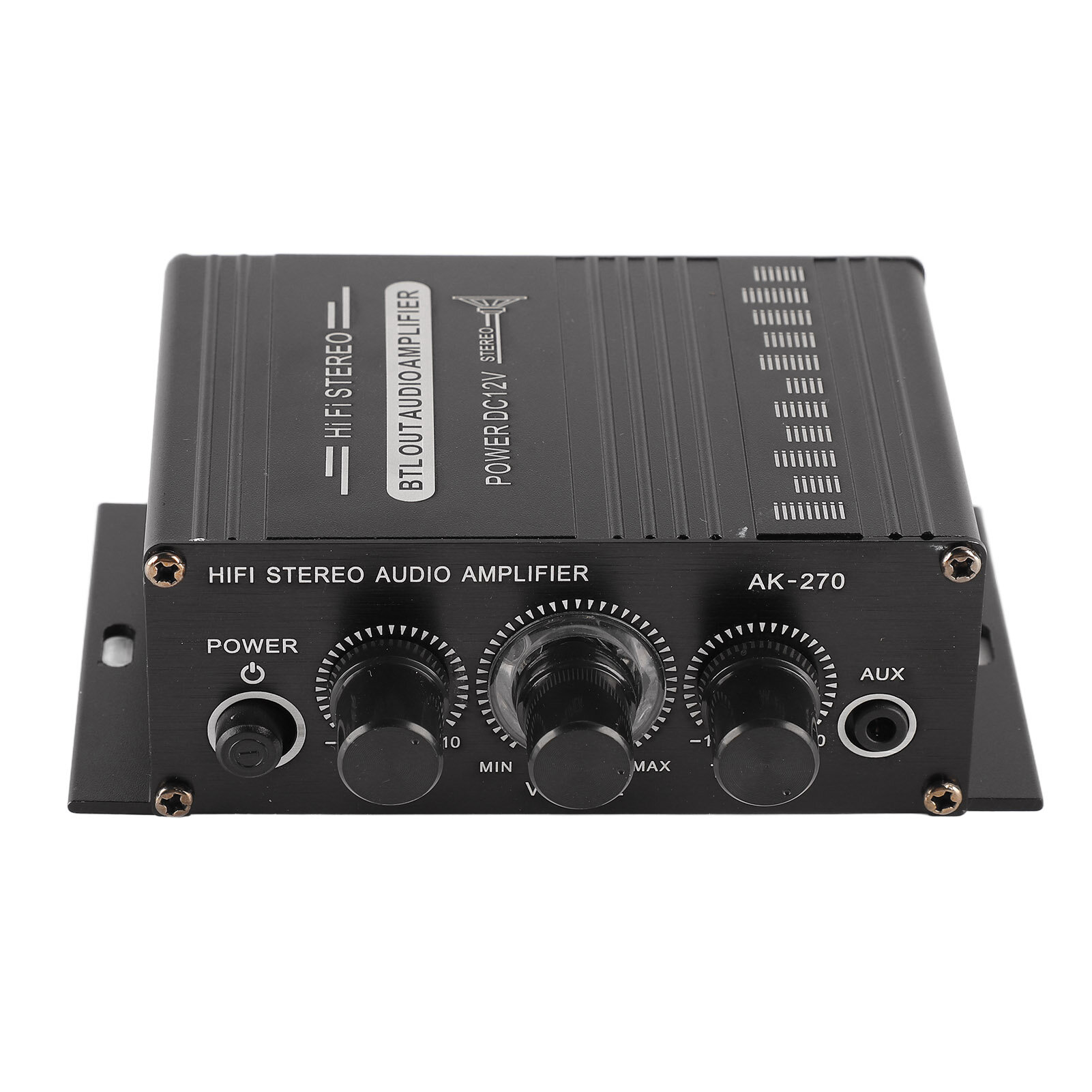 Портативный стереоусилитель 12 В с чистым звуком, мини-усилитель для автомобиля, мотоцикла и дома AK270