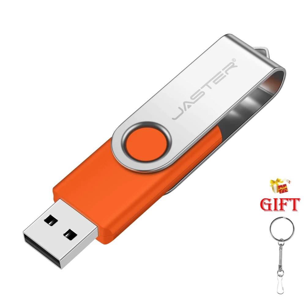 Металлический брелок USB-накопитель 128 ГБ Поворотный флэш-накопитель 64 ГБ Высокоскоростная карта памяти 32 ГБ Портативная USB-накопитель Креативные подарки