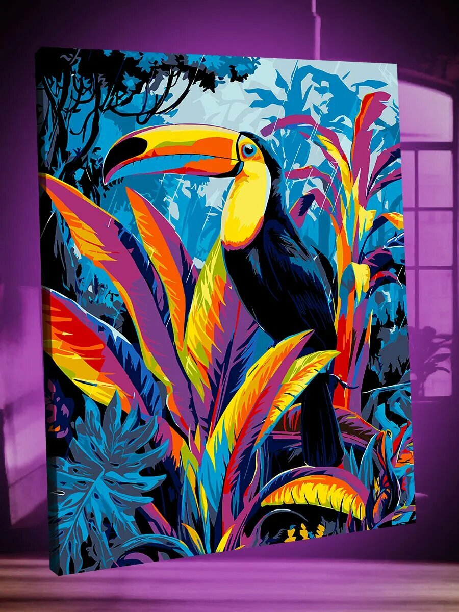 Картина по номерам Тукан