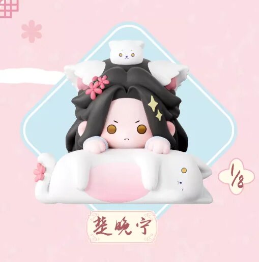 MINISO Фигурка Хаски и его белый кот Шизун confirm 2