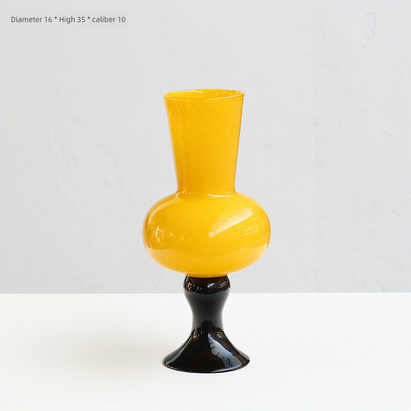 Французские стеклянные вазы-украшения для дома, легкий люкс для тумбы под телевизор, ретро-декор, стеклянные