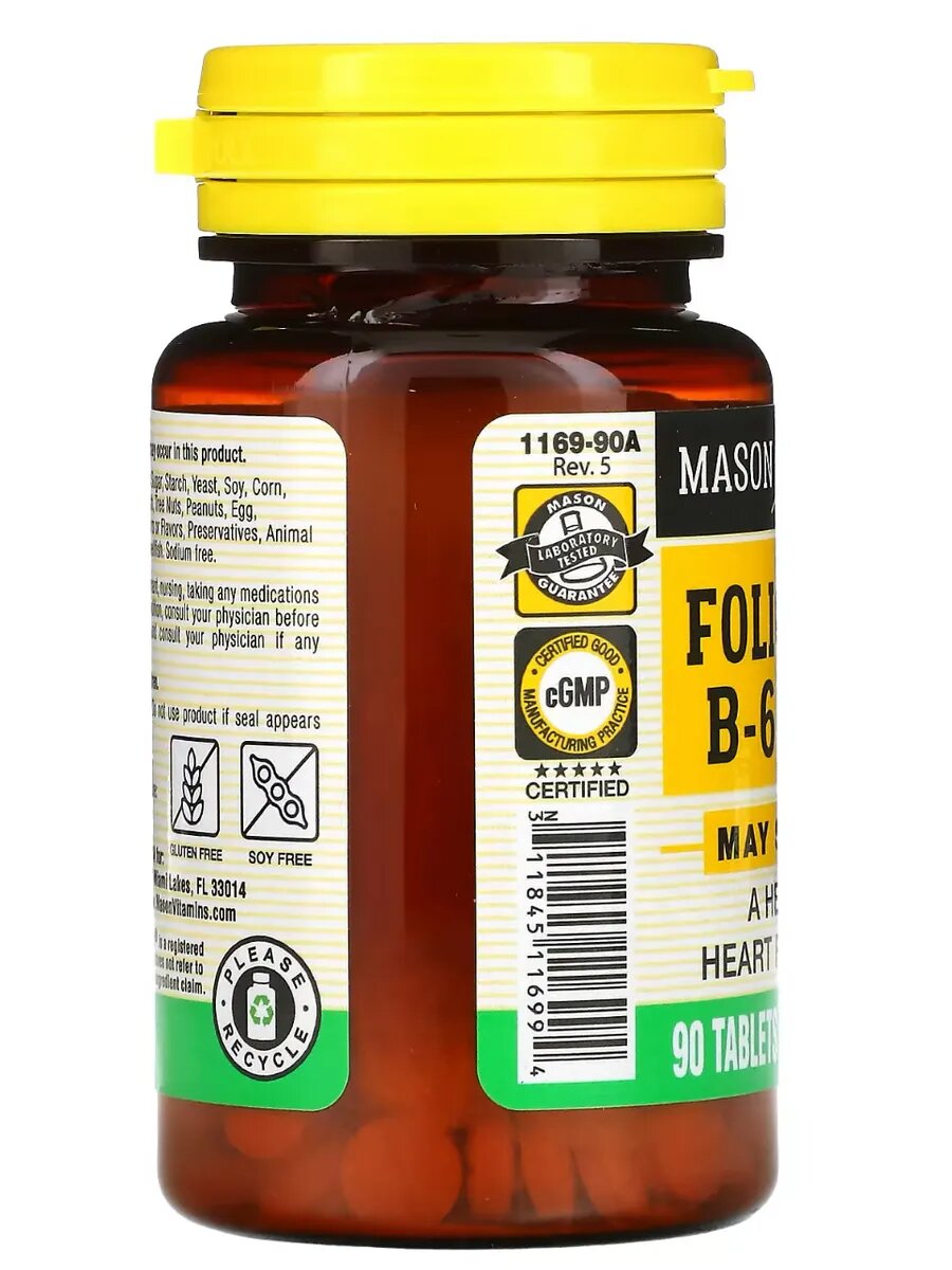 Heart Formula B6/B12/Folic Acid Tablets — фото 1
