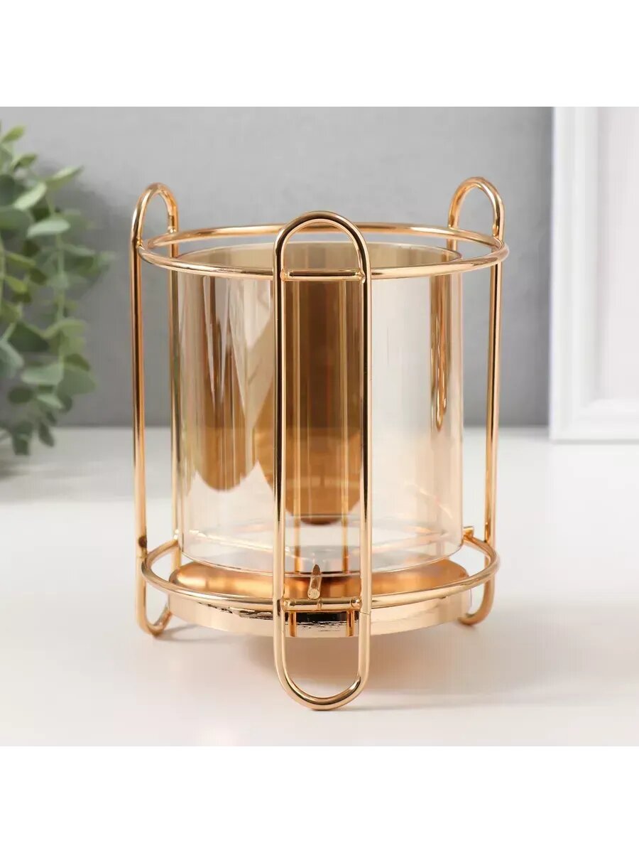 Подсвечник на свечу Колба в оправе