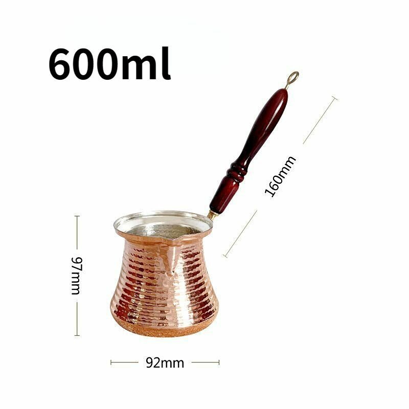 Soy турка для кофе 600мл для кофе медная Серебряное покрытие Турецкий Ручной работы -HJ