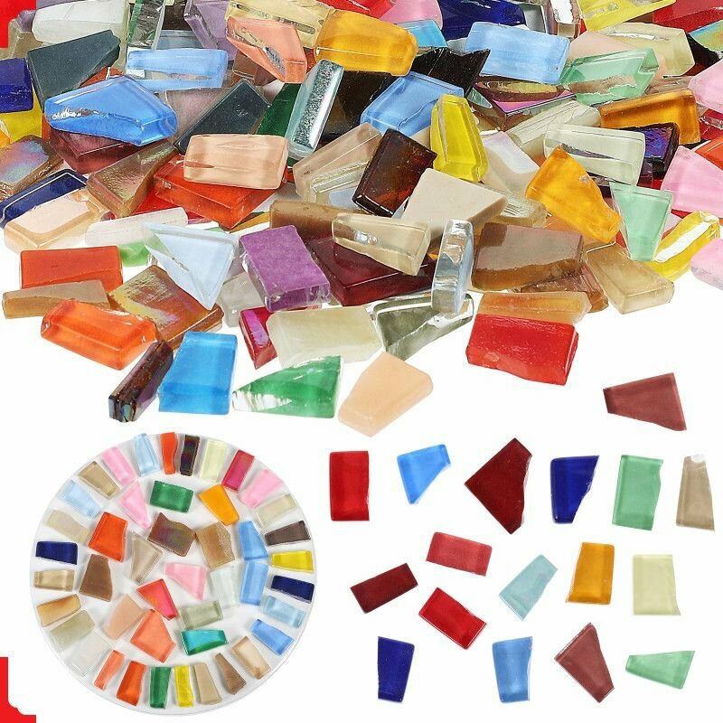 Зеркальные плитки, лента, бордюр, мозаика для цветочных горшков, стеклянные кусочки, плитка керамическая 3.00X2.00X0.50CM