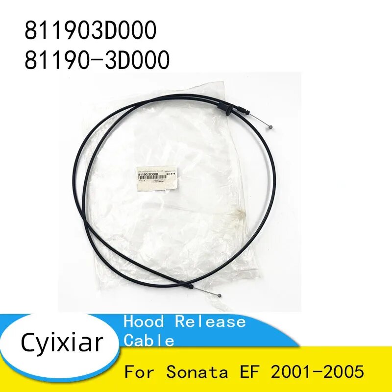Трос открывания капота для Hyundai Sonata EF 2001-2005, OEM 811903D000 81190-3D000