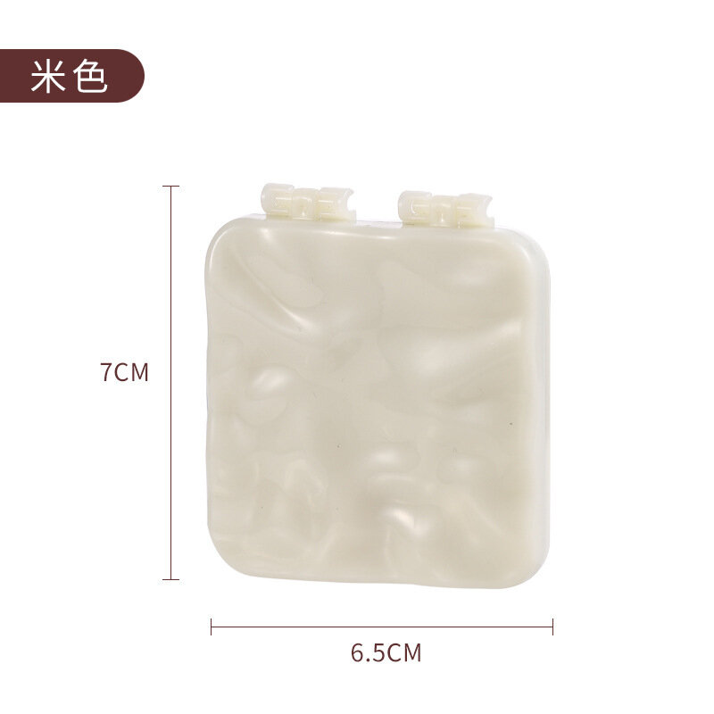 Двусторонний маленький зеркало женский портативный мужчина портативный ремень складной ручной рабочий стол может стоять