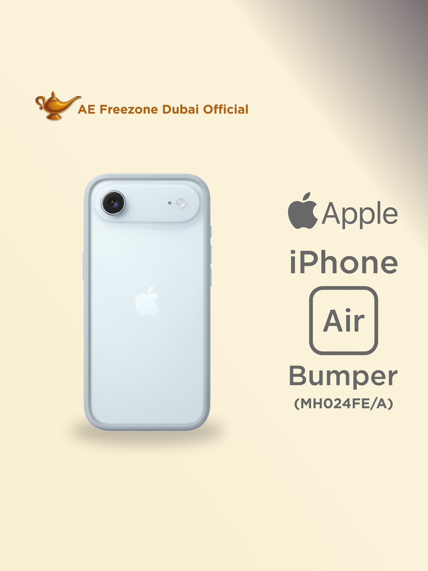 Чехол Apple iPhone Air Bumper - цвет Light Blue / Голубой (MH024FE/A)
