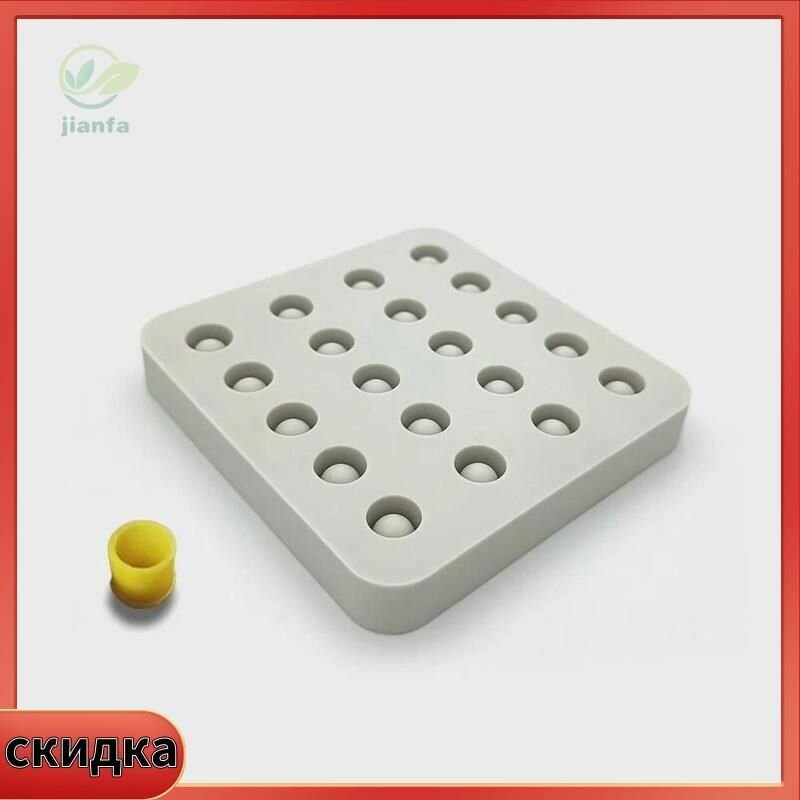 Силиконовая форма для литья 20 восковых мисочек, пчеловодческий инструмент для вывода маток, многоразовая форма для пчеловодов