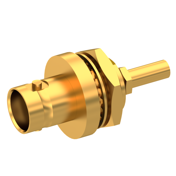 Китайский аналог(замена):6502-1071-002 BNC прямой разъем женского типа обжимной для кабеля 250 S с золотым покрытием, фронтальное крепление,
