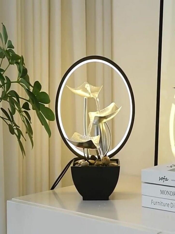 Эксклюзивный фонтан для семьи с освещением